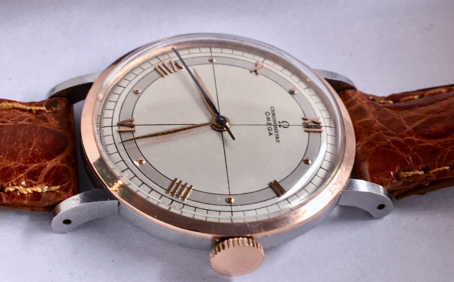 Omega 30T2 SC Rg Chronomètre - 18K Rose & Steel 35.5 mm | eBay