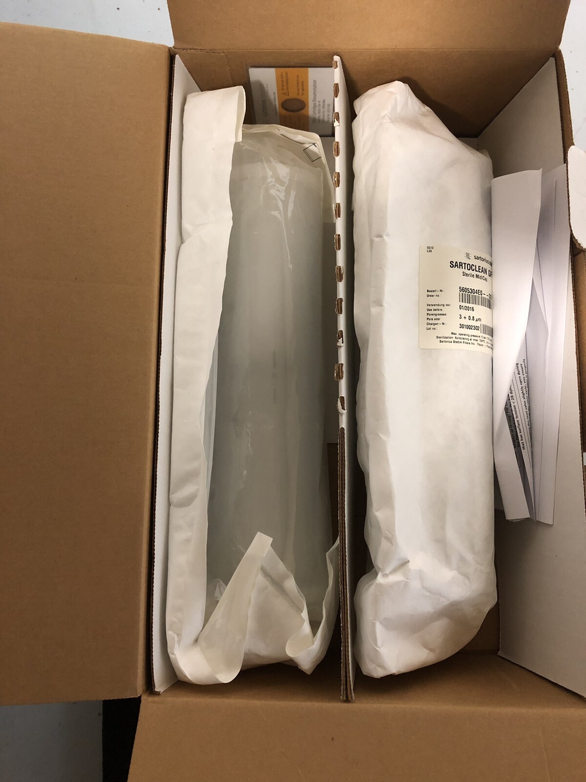 Sartorius Stedim SARTOCLEAN GF 3 + 0.8um MIDICAP (2 In Box As Shown In ...