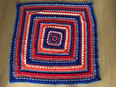 GORGEOUS HANDMADE CROCHET RUG, KNEE RUG, BLANKET, THROW RUG ...