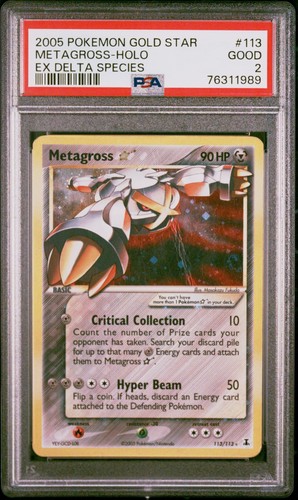 2005 POKEMON EX DELTA SPECIES GOLD STAR #113 METAGROSS-HOLO PSA 2 | eBay