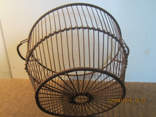 FISHERMAN'S, GALVANIZED, WIRE CLAMMING BASKET | eBay