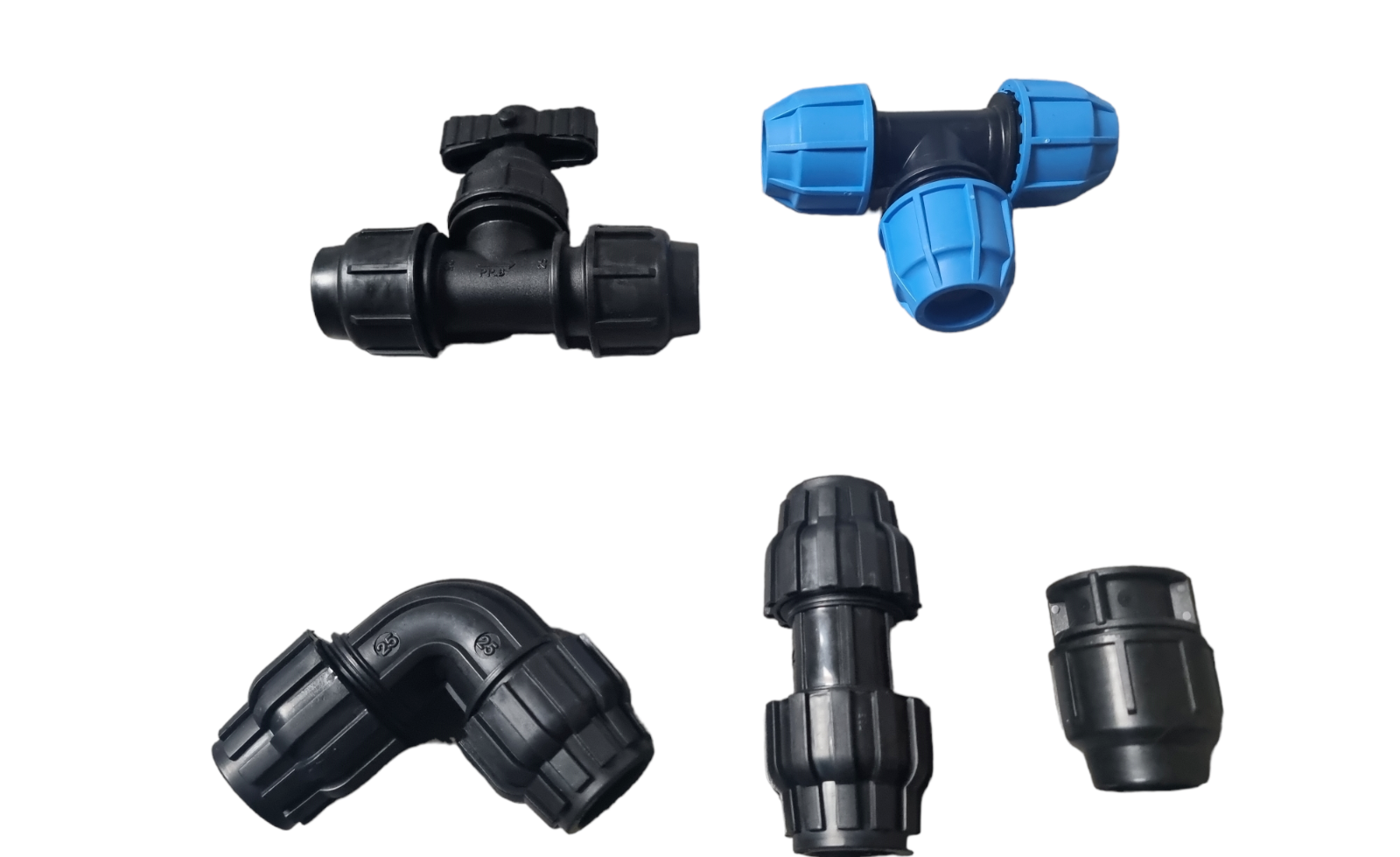 MDPE Compression Fittings 20mm & 25mm Irrigation Water Pipe Fitting ...