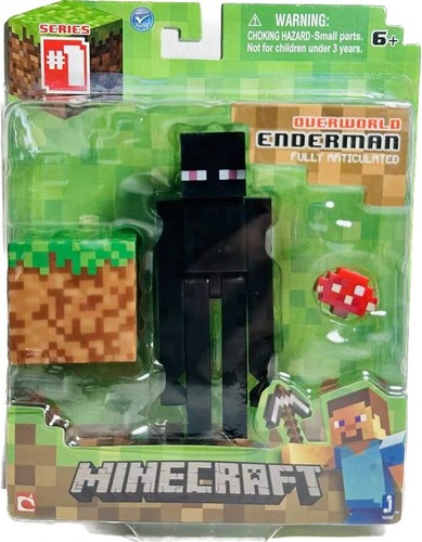 Jazware Mojang Minecraft Action Figures Series 1 - Overworld Enderman ...