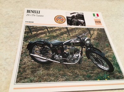 Scheda Moto Collezione Atlas Motocicletta Card Benelli 450 4 Tnr ...