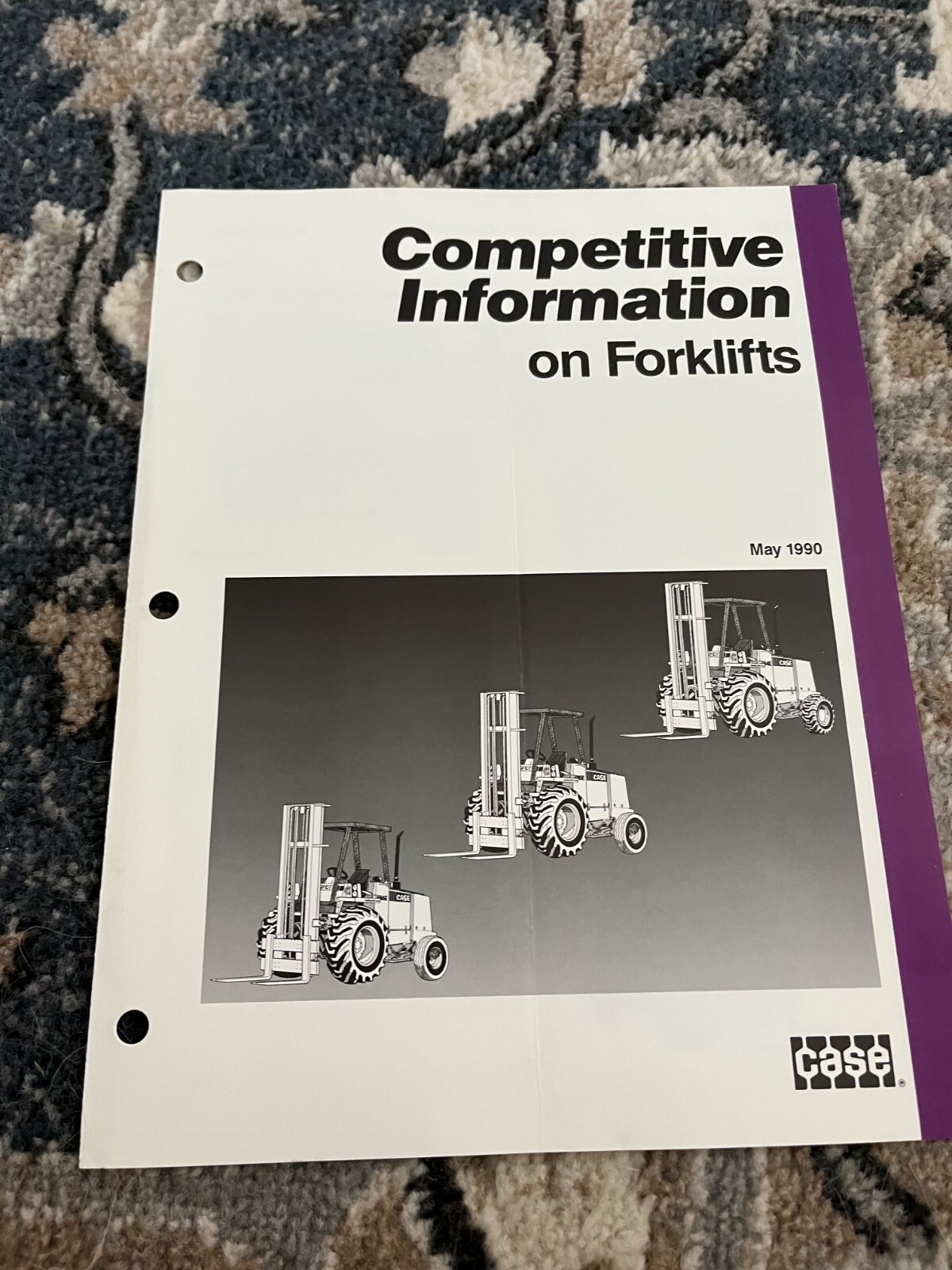 Case Tractor Competitive Information On Forklifts Brochure FCCA | eBay