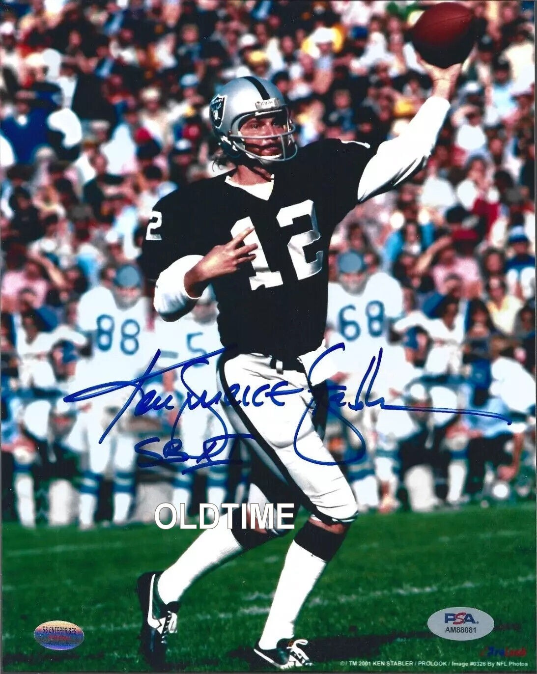 Ken Stabler Oakland Raiders "The Snake" Autographed Signed Reprint 8x10 ...