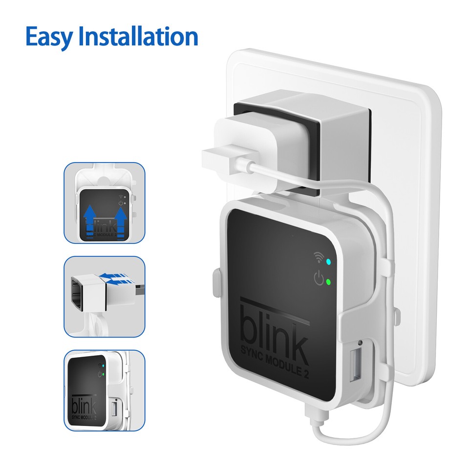Outlet Wall Mount Hanger Holder Stand for Blink Sync Module 2 White | eBay