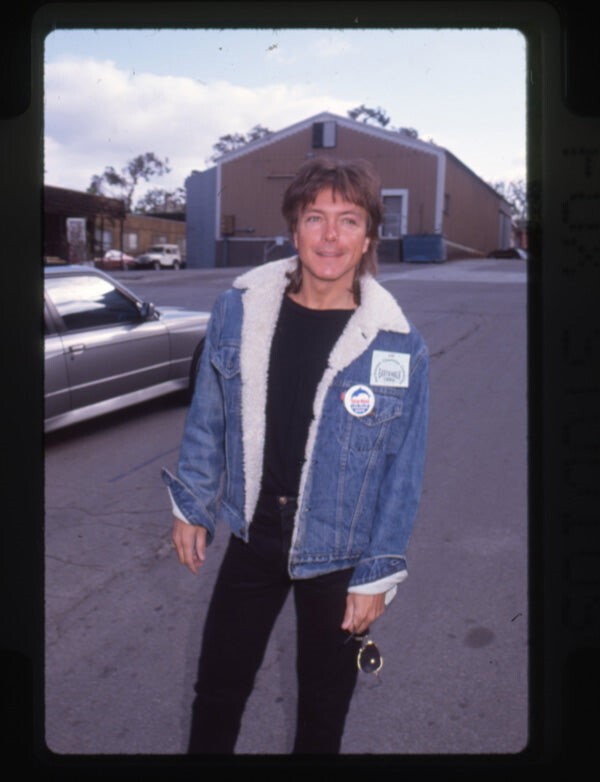 David Cassidy 1990 Earthwalk Candid Pose Original 35mm Transparency ...