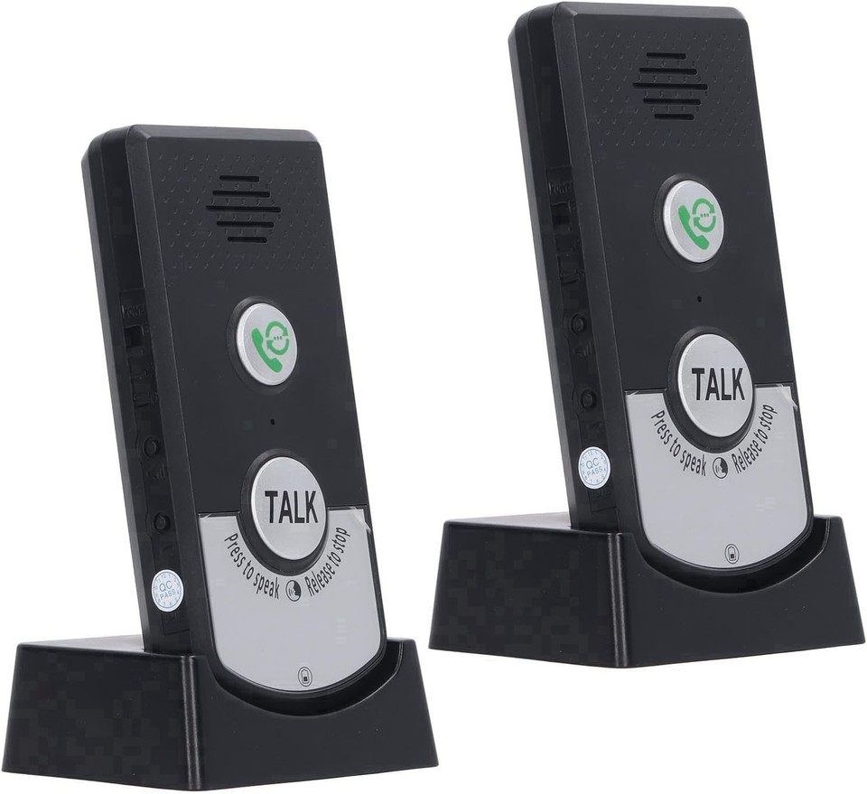 Wireless Intercom System Home Long Range Voice Intercom 2 Pcs Power ...
