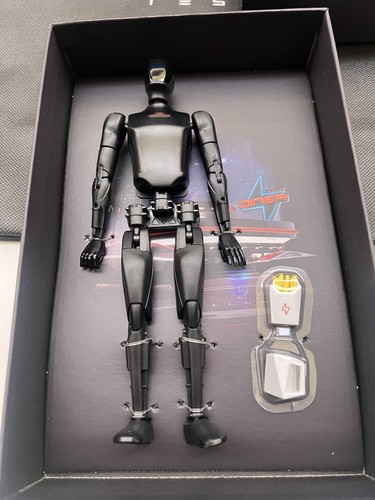 Tesla Diner Exclusive Black Optimus Bot Figure IN HAND - Elon Musk ...
