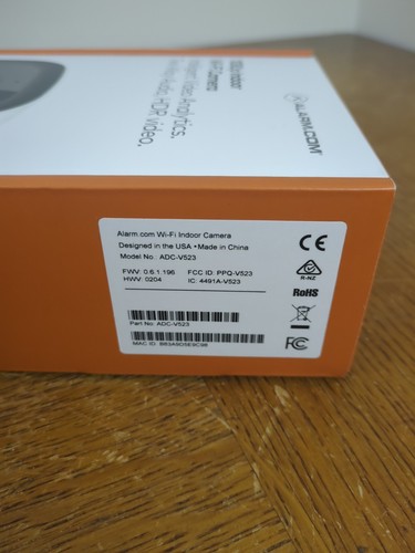 ADC-V523 Alarm.com 1080p Indoor Wi-Fi Security Camera - NEW | eBay