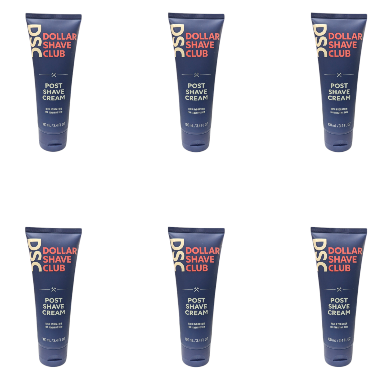 6 x DSC Dollar Shave Club Post Shave Cream Hydration, Sensitive Skin 3. ...