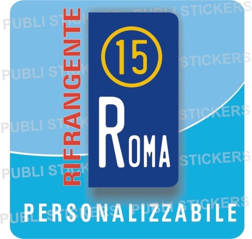 ADESIVO TARGA EUROPEA PER MOTO, CON ANNO E PROVINCIA TUNING STEMMA ...