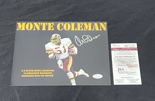 Monte Coleman Signed 8x10 Photo Washington Redskins JSA 2 | eBay