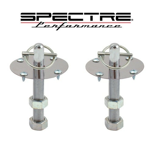 Spectre Chrome Hood Pins & Deck Pin Kit Torsion Style Clip Pins ...