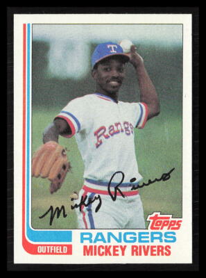 Mickey Rivers 1982 Topps #704 Texas Rangers | eBay