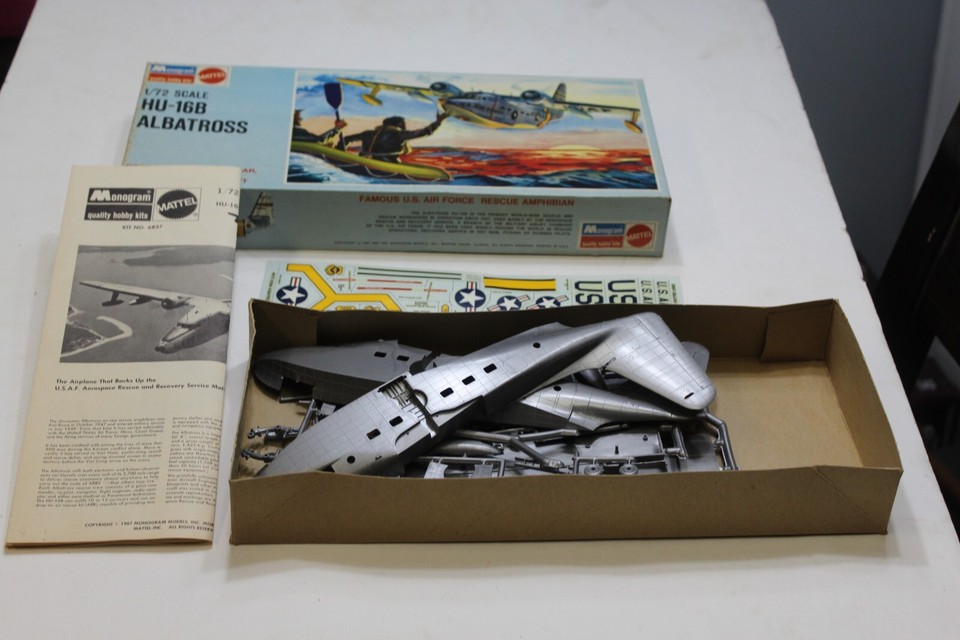 Monogram HU-16B Albatross USAF Rescue 1/72 Model PA160 Plane Kit 1967 ...