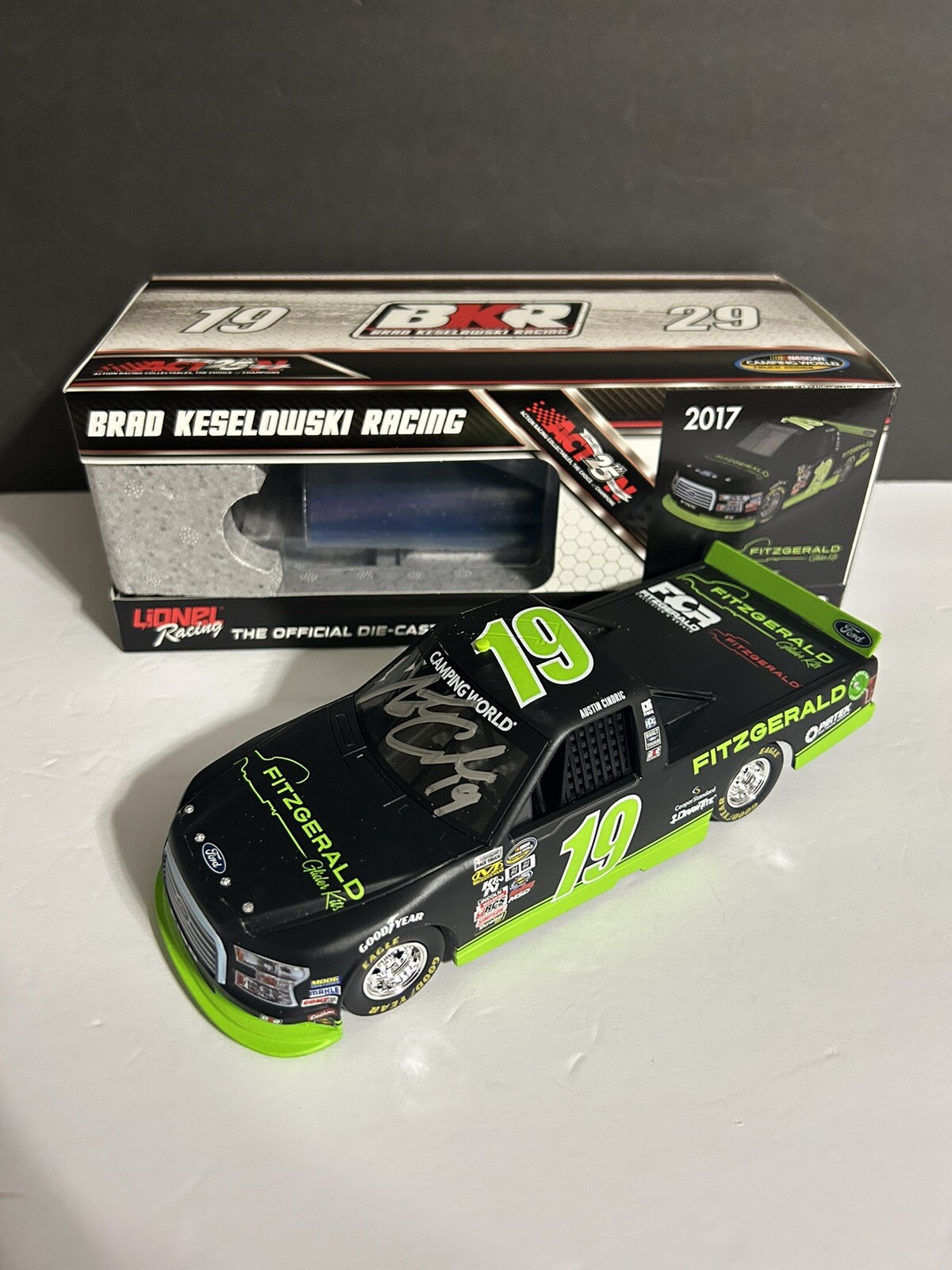 Austin Cindric 2017 #19 Ford Fitzgerald Truck 1/24 Autographed | eBay