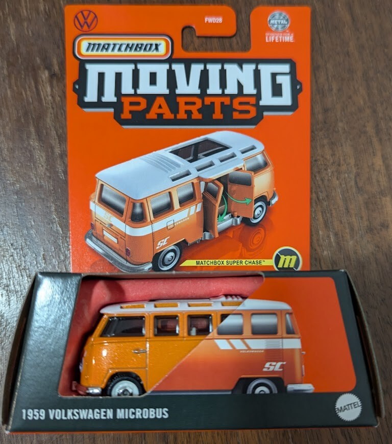 Matchbox Moving Parts - Volkswagen Microbus - Orange- Superchase | eBay
