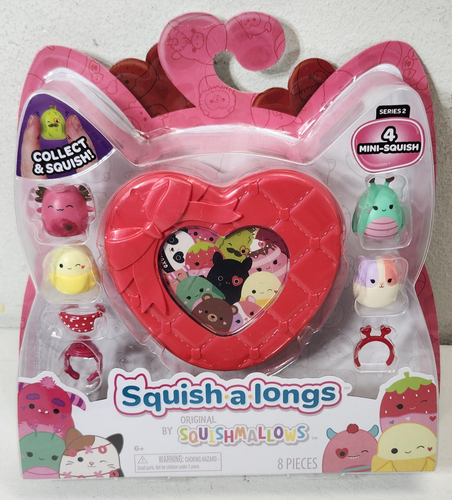 Series 2 Squishmallow Squish-a-Longs Kids Toy 8 Piece Red NEW ...
