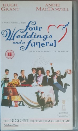Four Weddings and a Funeral - VHS Video | eBay