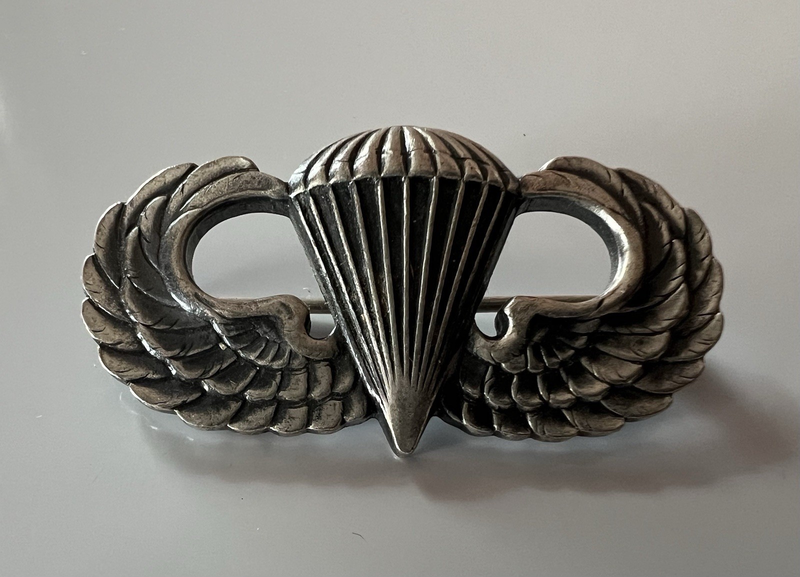 Vintage Sterling Silver Paratrooper Airborne Jump Wings Pin ...