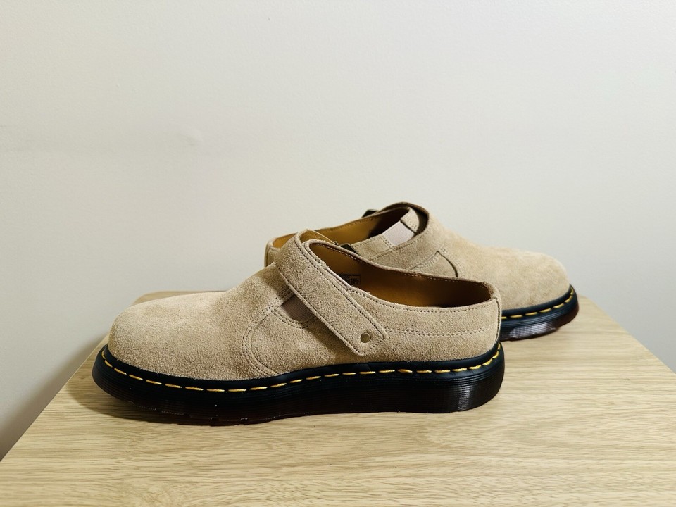 Dr. Martens Isham suede upper slip on shoes sand taupe NWOB size 11 | eBay