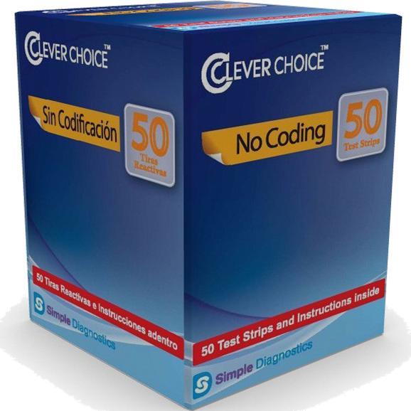 Clever Choice Auto-Code Voice Blood Glucose Test Strips 50 | eBay