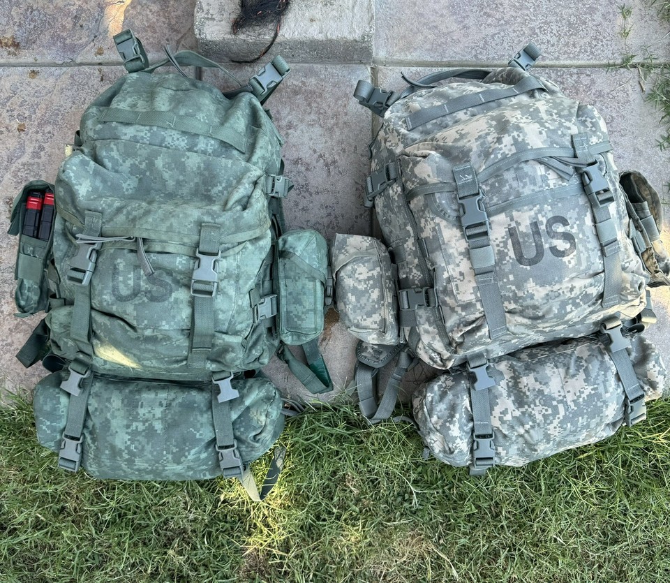 USGI MOLLE II 3 Day Assault Pack UCP/DYED DARK GREEN/ free waist Pack ...