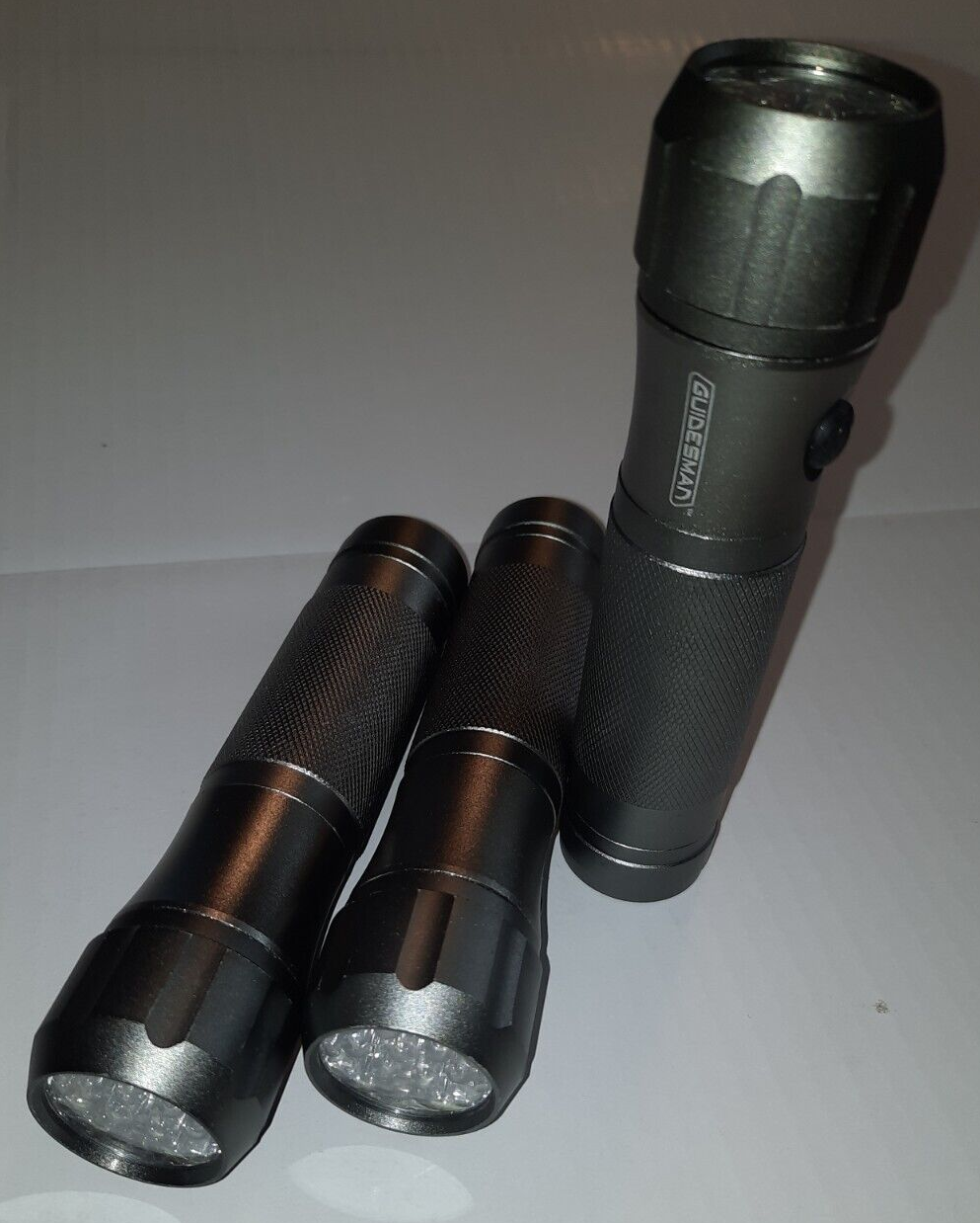 Guidesman 14-LED Tactical Flashlight Aluminum & Water Resistant 3-Pack ...