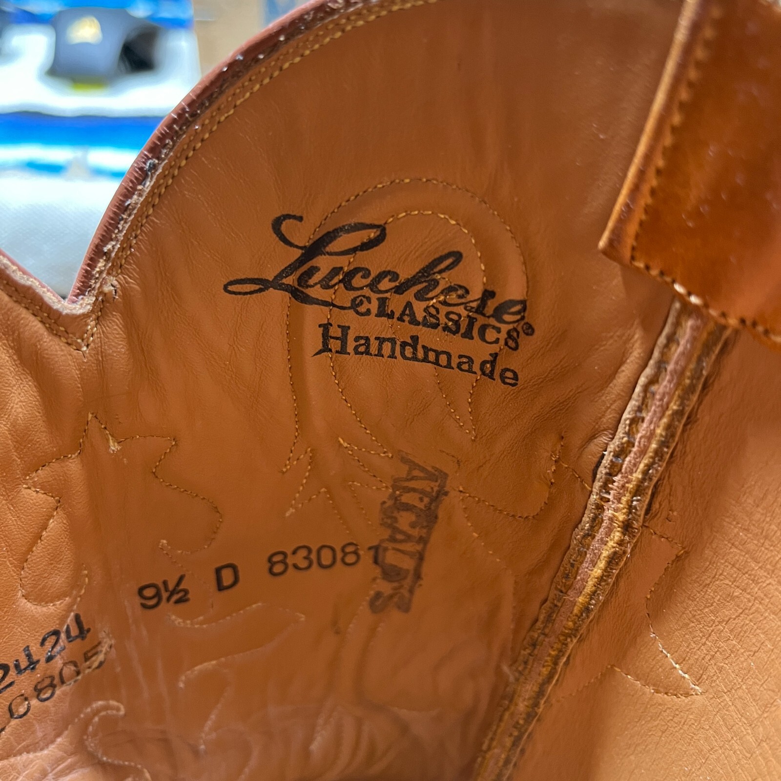 Lucchese Handmade Classics Alligator Skin Brown Cowboy Boots Size 9.5D ...