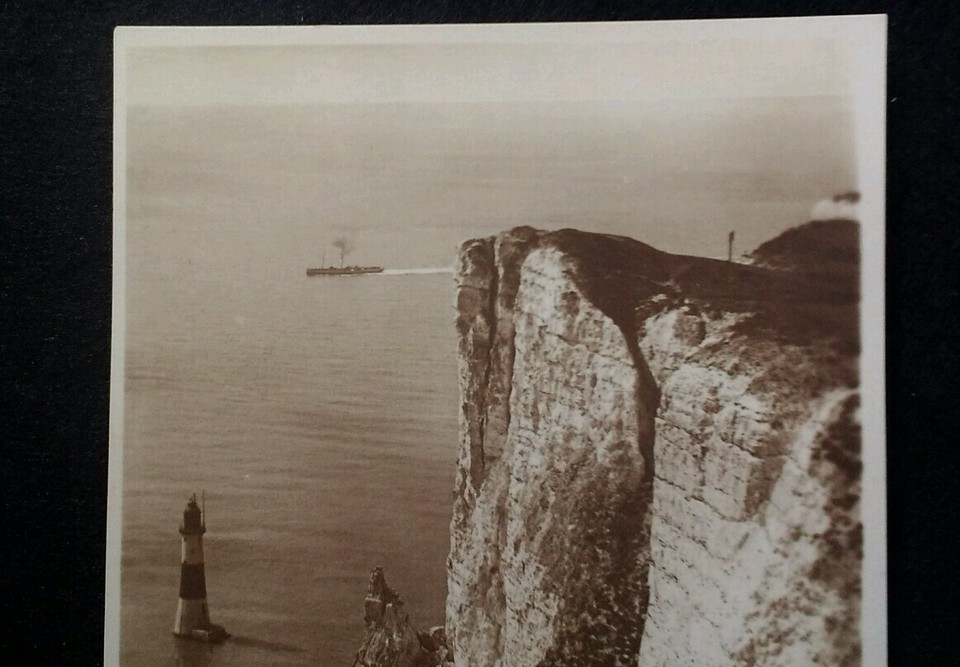 Beachy Head UK Postcard Early 1900s Rare England Sussex Lighthouse ...