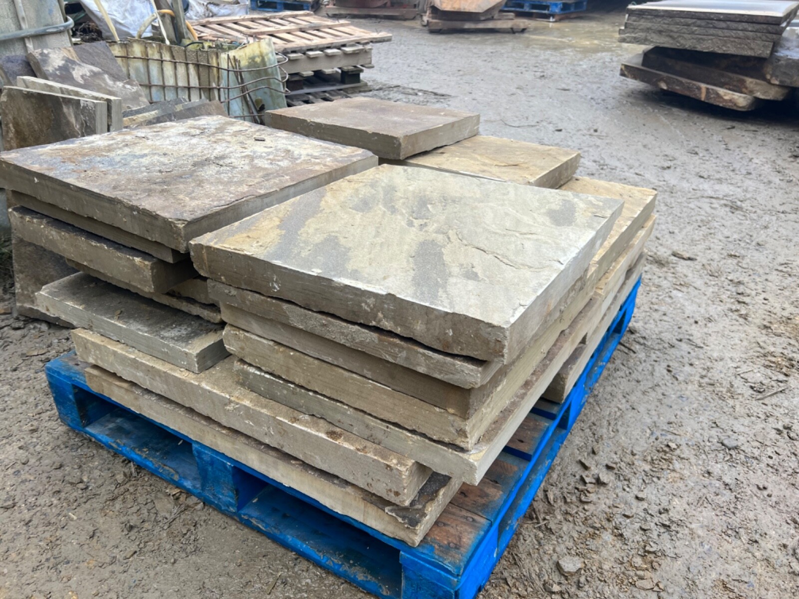 Quality Genuine New Riven Yorkstone Paving flags (not Reclaimed setts ...