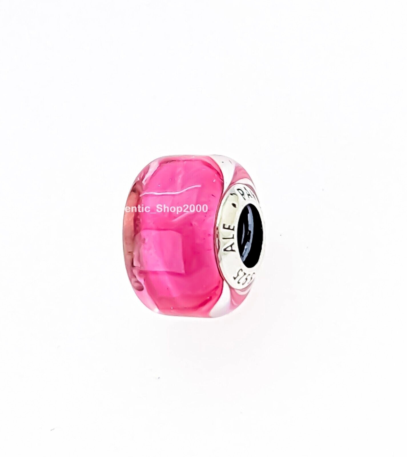 New 100% Authentic PANDORA 925 ale Pink Mini Murano Glass Charm ...