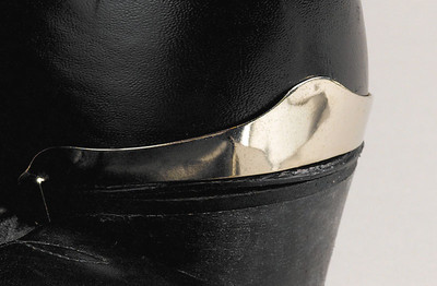 WESTERN COWBOY BOOT HEEL GUARDS Smooth Silver Plated - -SET 2 | eBay