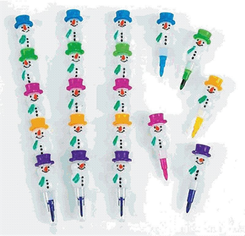 Set of 2 Stackable Snowman Crayons (Free Shipping with 6 Purchases) | eBay