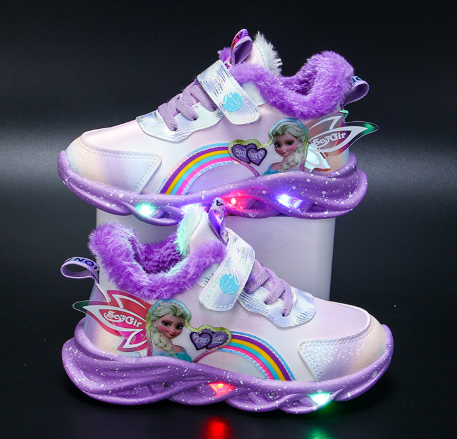Flashing Kids LED Children Girls Sneakers Light Up Trainers Luminous ...