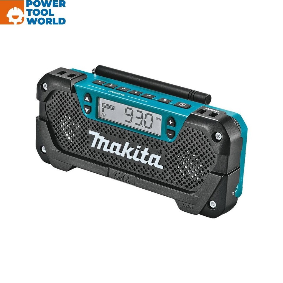 Makita MR052 12v MAX CXT Slide AM/FM Compact Job Site Radio Body Only ...