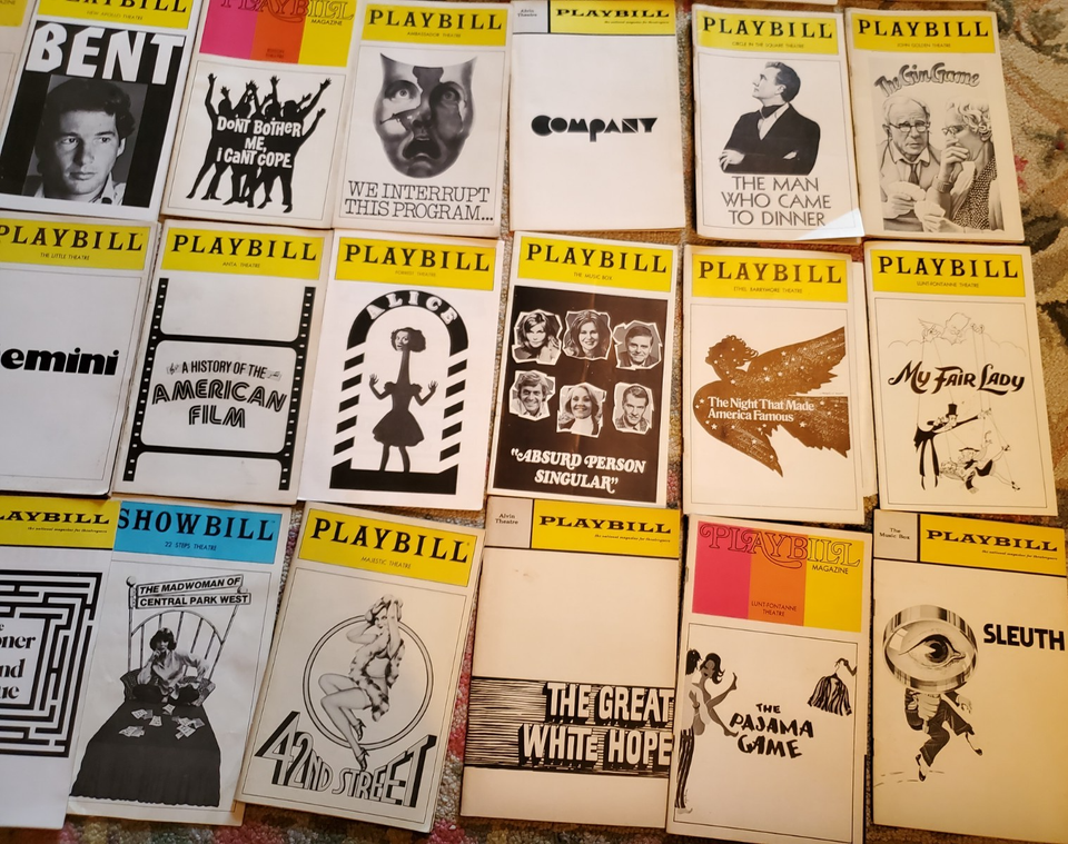LOT OF 40 VINTAGE BROADWAY PLAYBILLS -- MOST 1970s-80s | eBay