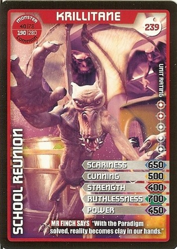 DR WHO MONSTER INVASION SET 2 EXTREME CARD: 239 KRILLITANE | eBay UK