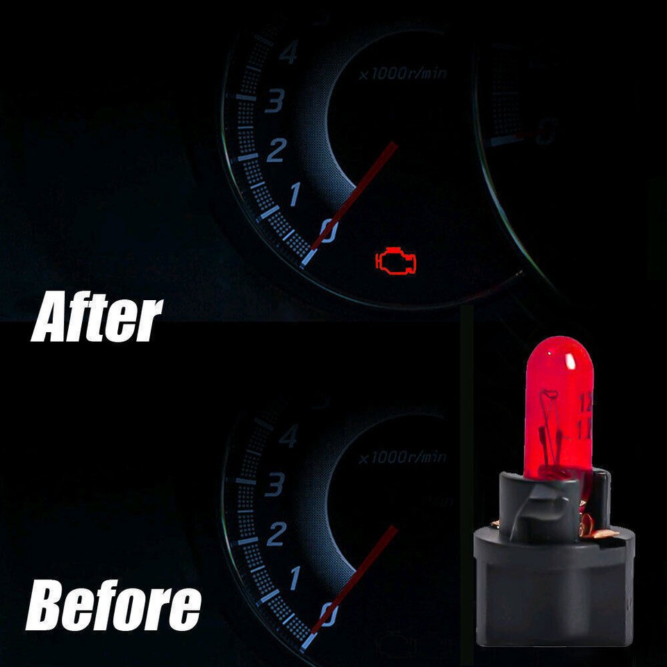 10pcs T5 SMD LED Car Interior Dashboard Gauge Instrument Light Bulbs ...