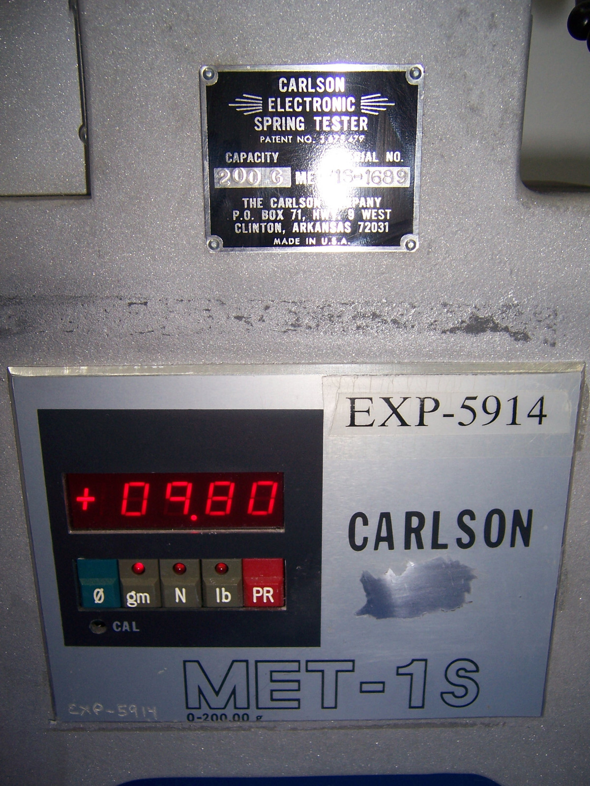 13582 Carlson met-1s Spring Tester 0-200.00g | eBay