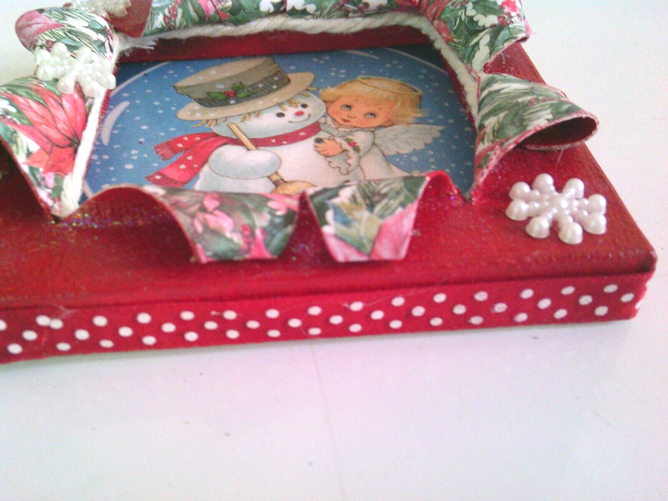 Exploding canvas Snow Angel + Snow man Busted canvas_Winter decor_gift ...