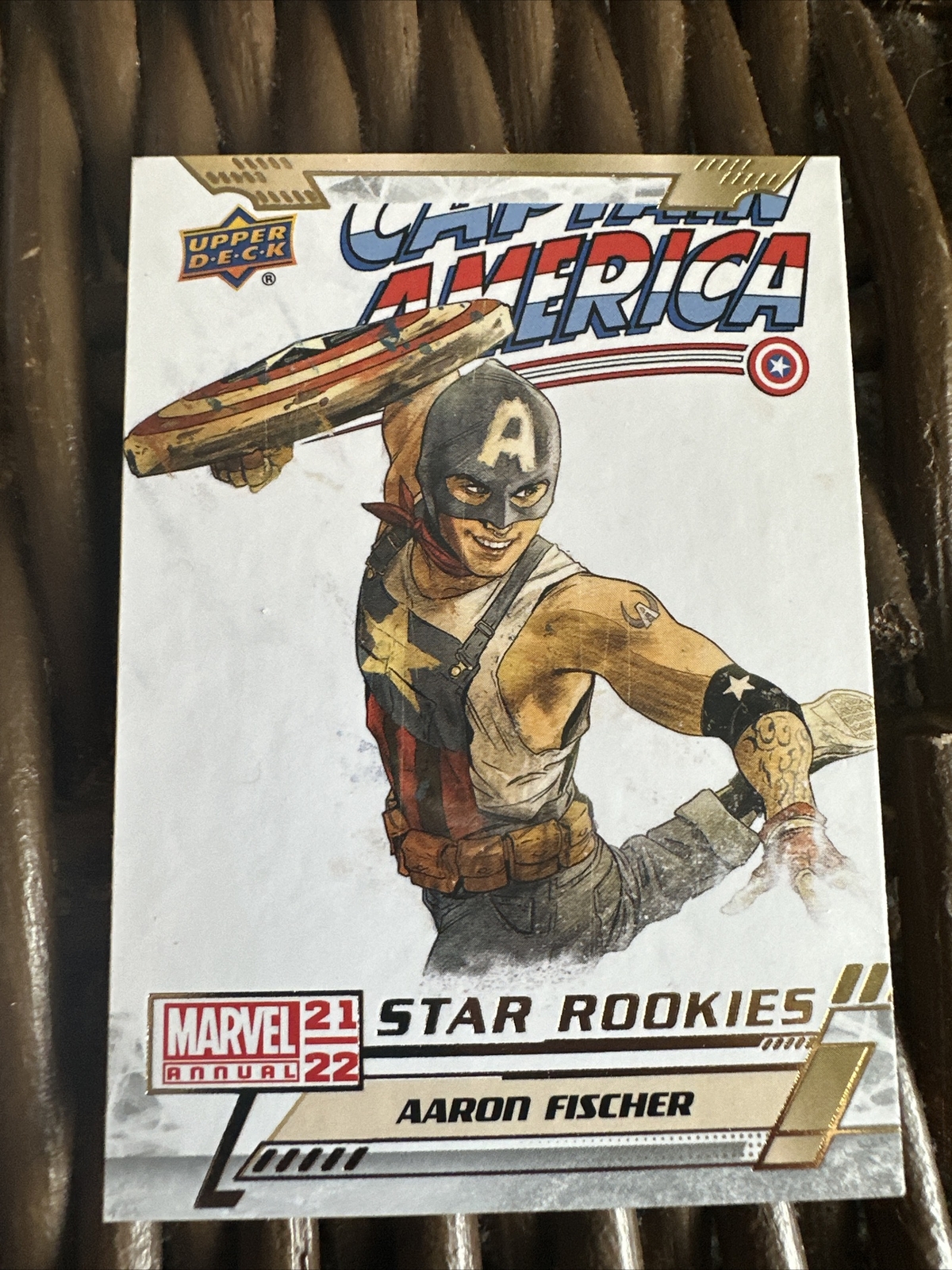 2021-22 Upper Deck Marvel Annual AARON FISCHER Star Rookies #SR1 Insert ...