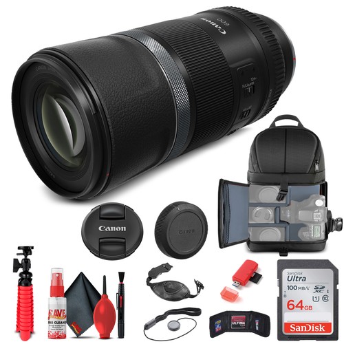 Canon RF 600mm f/11 IS STM Lens 3986C002 + Filter + BackPack + 64GB ...