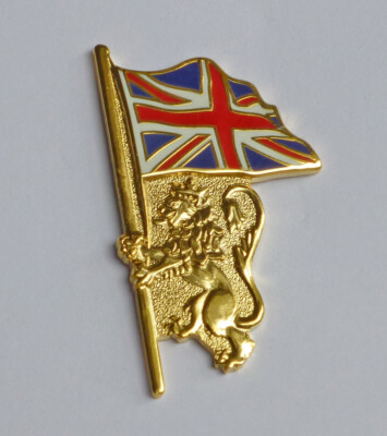 LION RAMPART UNION JACK BADGE | eBay UK