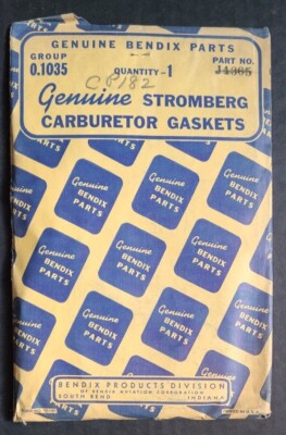 NOS GENUINE STROMBERG BENDIX CARBURETOR GASKET PART NO. J-4365 | eBay