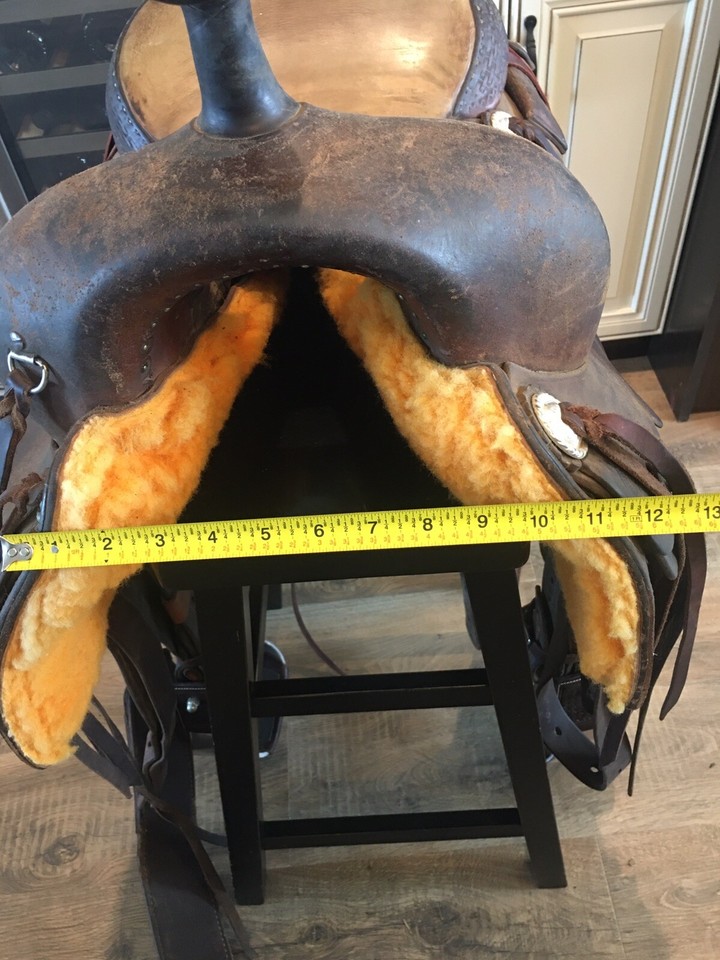 Calvin Allen Ranch Cutting Saddle W/ New Fleece & Comfort Stirrups | eBay