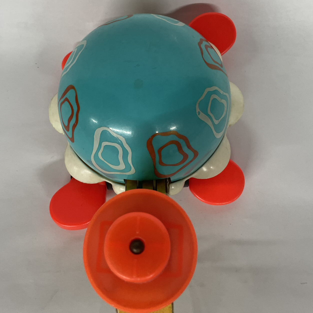 Vintage 1962 Fisher Price FP Tip Toe Timmy Turtle 773 Pull Toy Bell ...