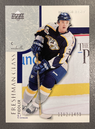VERNON FIDDLER 2002-03 UPPER DECK HONOR ROLL RC 1162/1499 | eBay